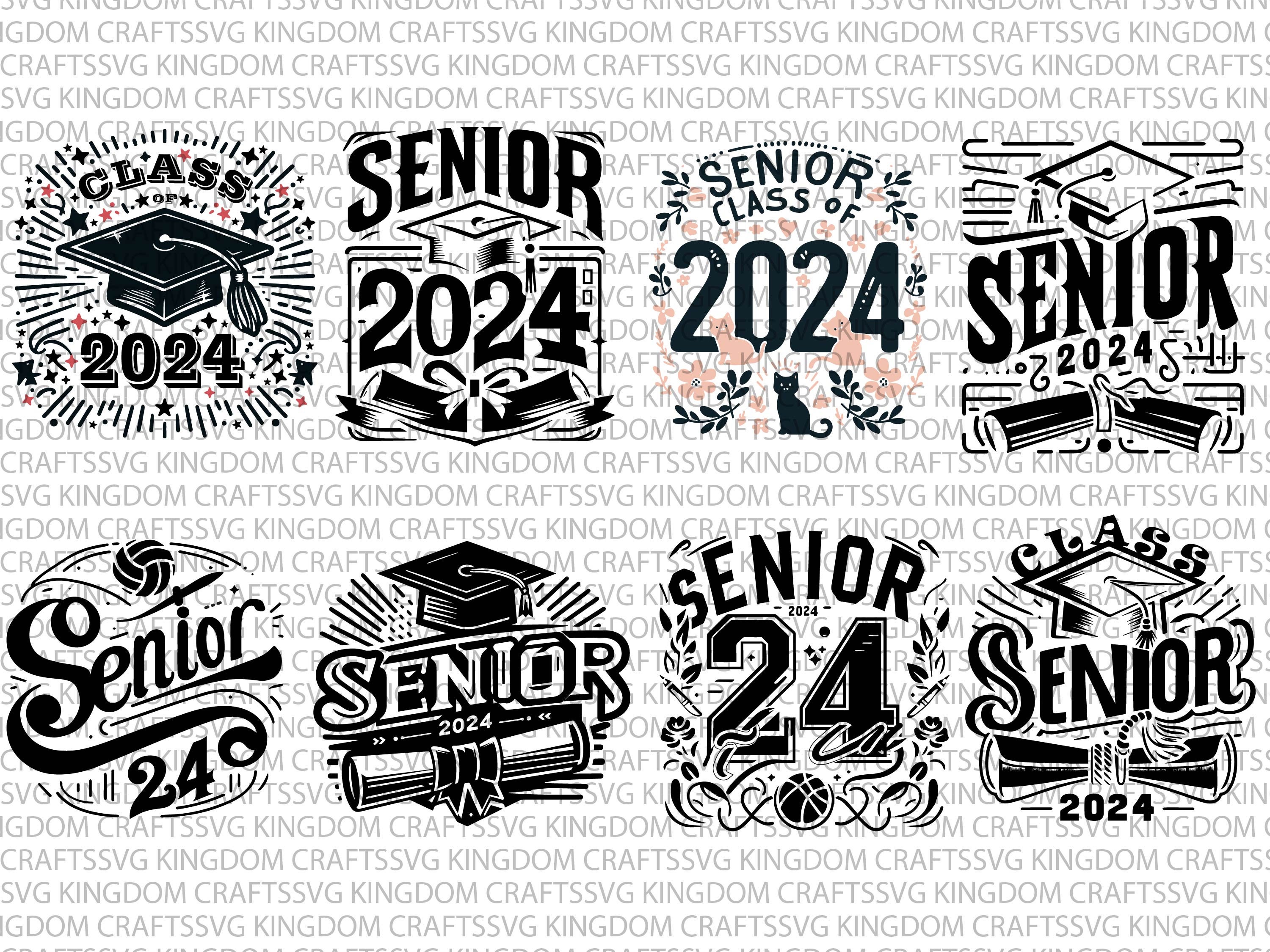 Senior 2024 SVG, Senior Graduation 2024 SVG, Class of 2024 Svg - Etsy