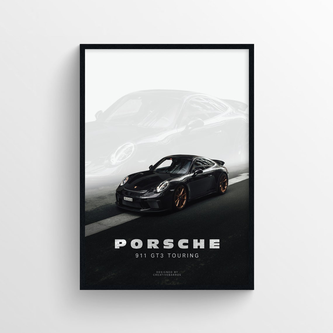 Porsche 911 GT3 Touring Poster | Digital Download | Hyper Car Poster ...