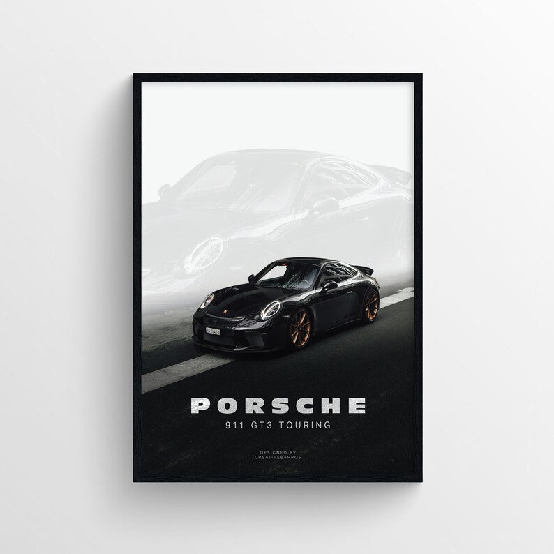 Porsche 911 GT3 Touring Poster | Digital Download | Hyper Car Poster ...