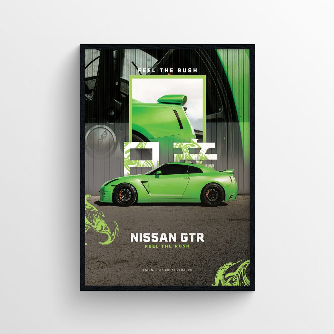 Nissan GT-R Poster | Digital Download | Hyper Car Poster | Super Car ...