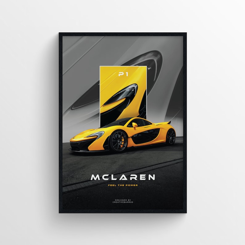 Mclaren Poster Digital Download Hyper Car Poster Super Car Print Art ...