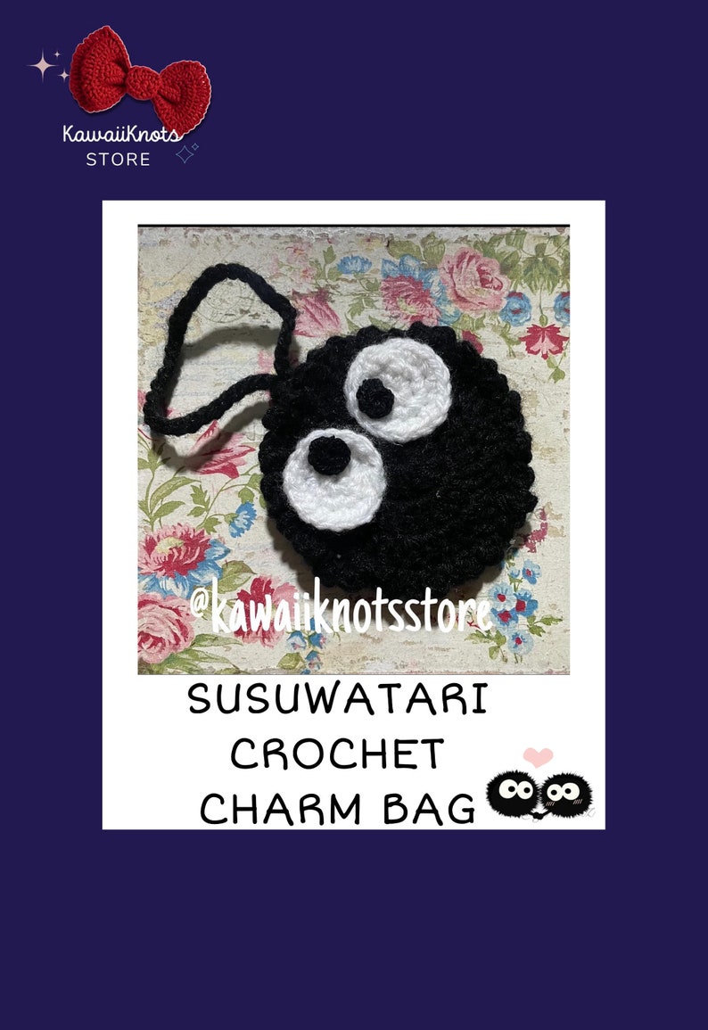 SUSUWATARI Crochet Bag Charm - Etsy