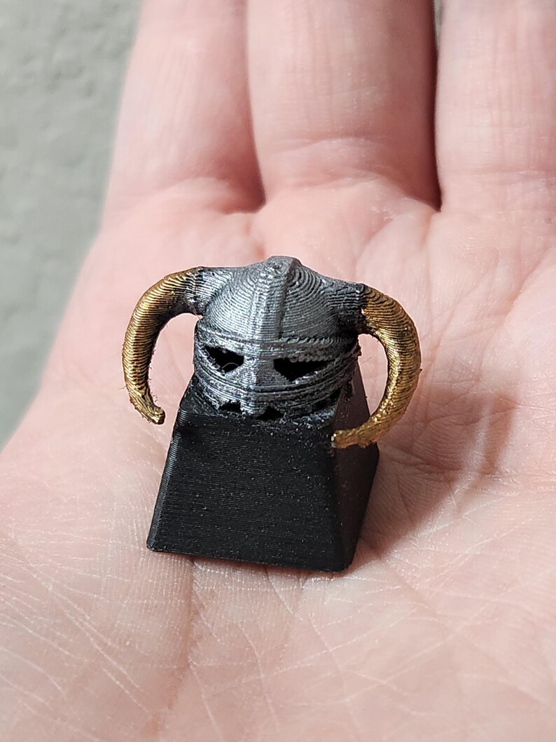 Skyrim Dovahkiin Custom 3D Printed Keycap for Cherry-mx Mechanical ...