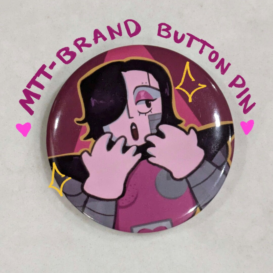 MTT Brand Mettaton Button Pins - Etsy