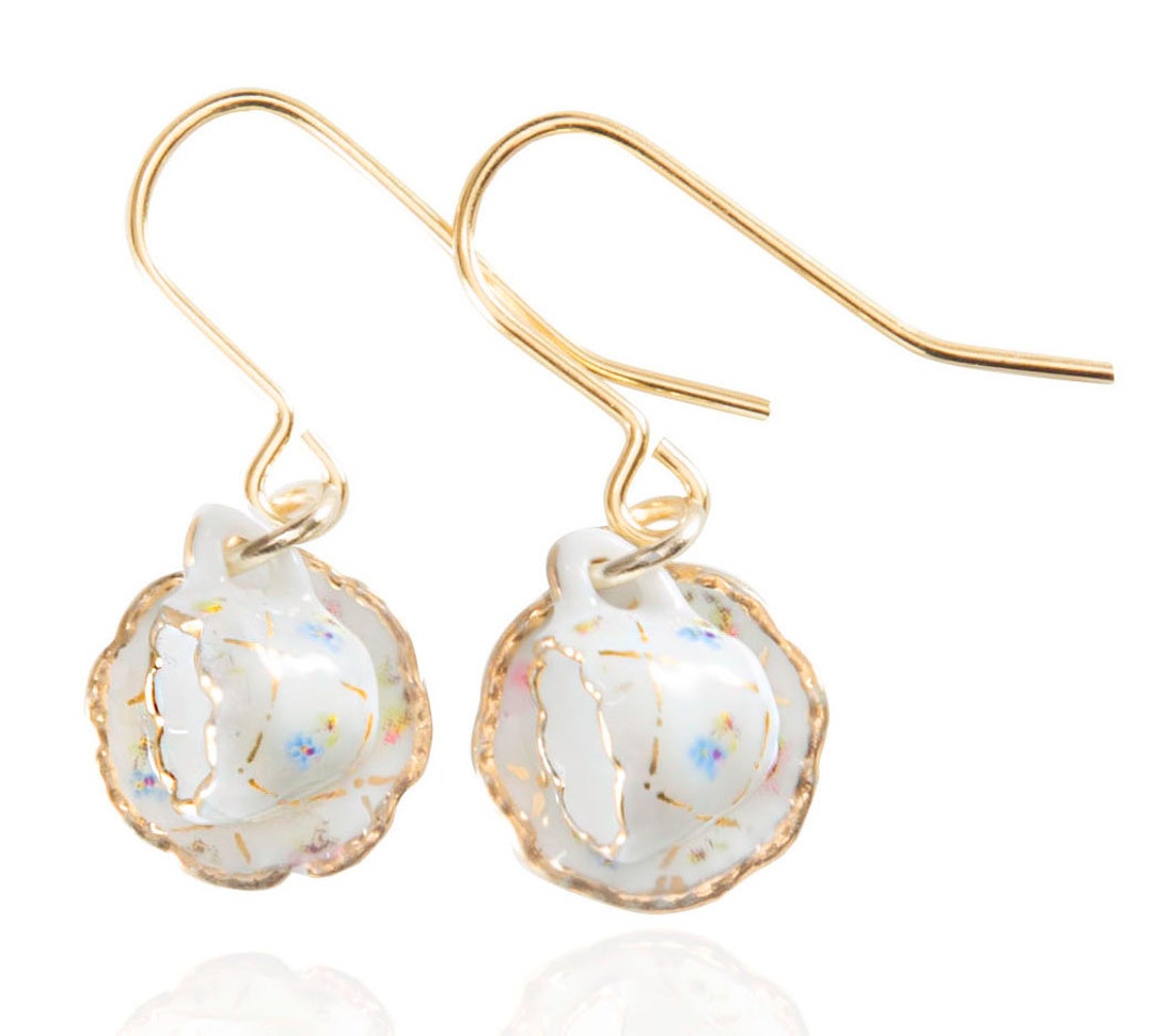 Cup and Saucer Ears, Cup Earrings, Jubilee Celebration Jewellery ...