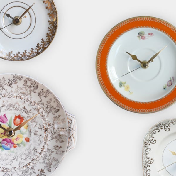 Plate Wall Clock - Etsy