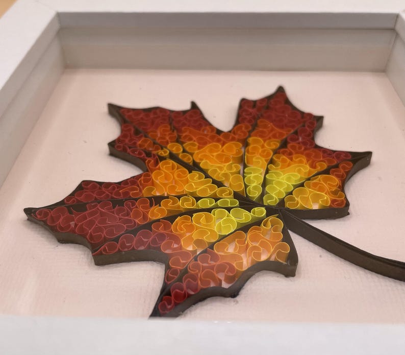 Quilled Maple Leaf - Etsy