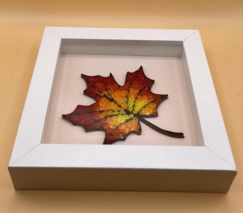 Quilled Maple Leaf - Etsy