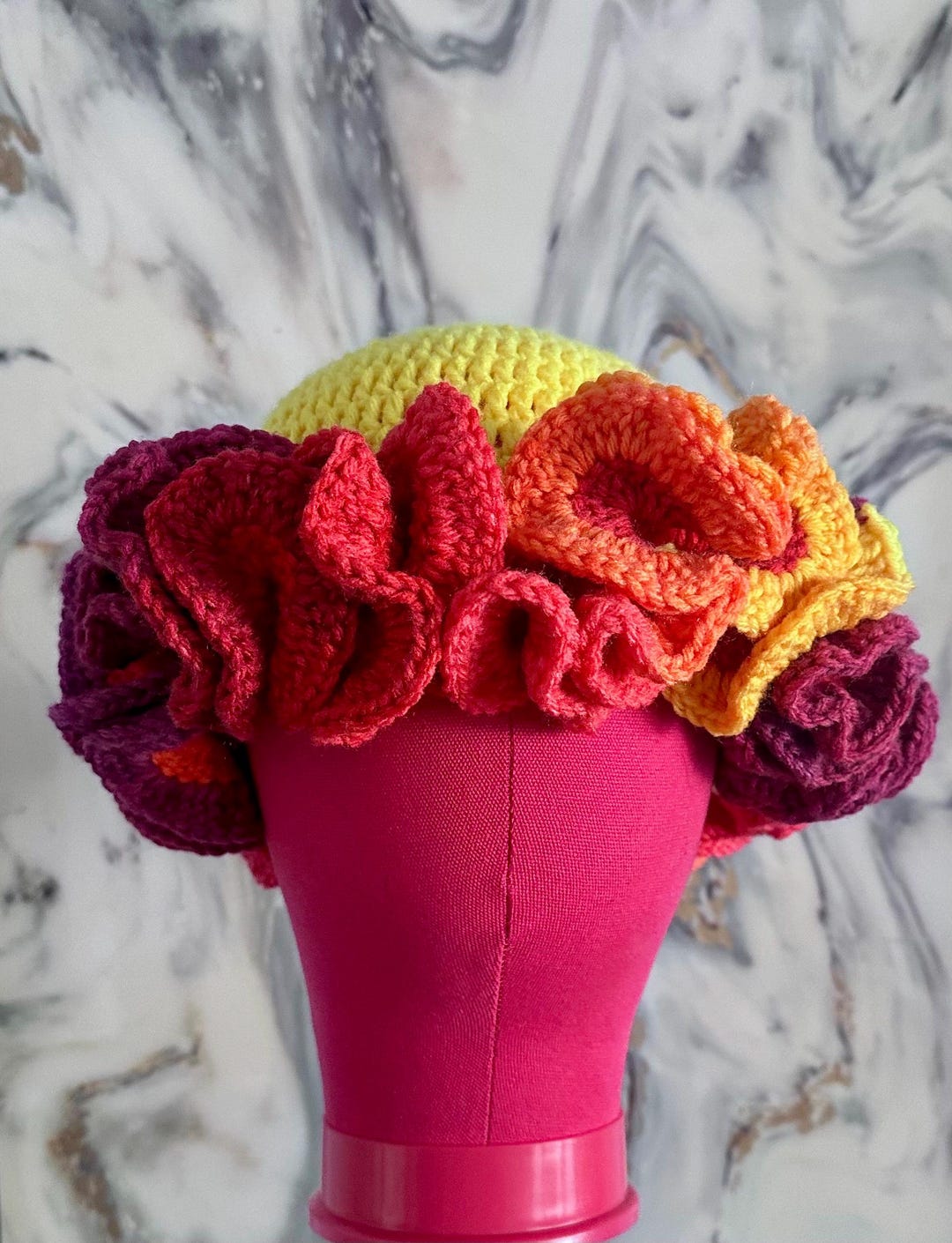 Sunset Ruffle Hat - Etsy