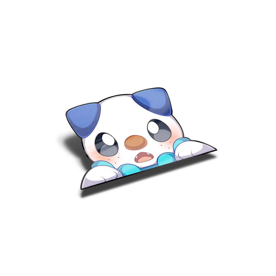 Laminated Pokemon Peeker Sticker, UV Resistant, Water Proof - Etsy
