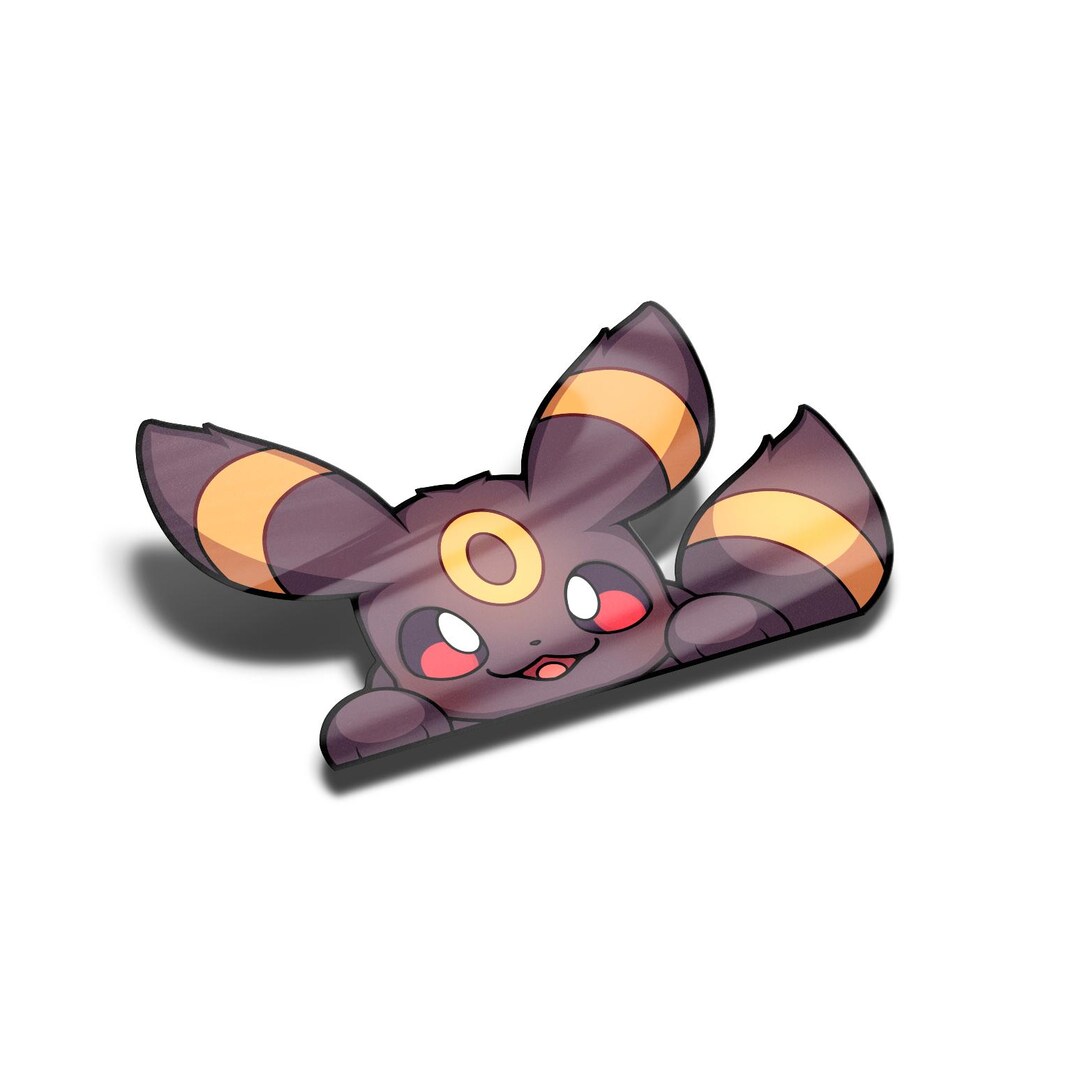 Laminated Pokemon Peeker Sticker, UV Resistant, Water Proof - Etsy