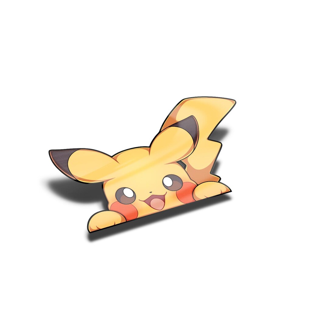 Laminated Pokemon Peeker Sticker, UV Resistant, Water Proof - Etsy
