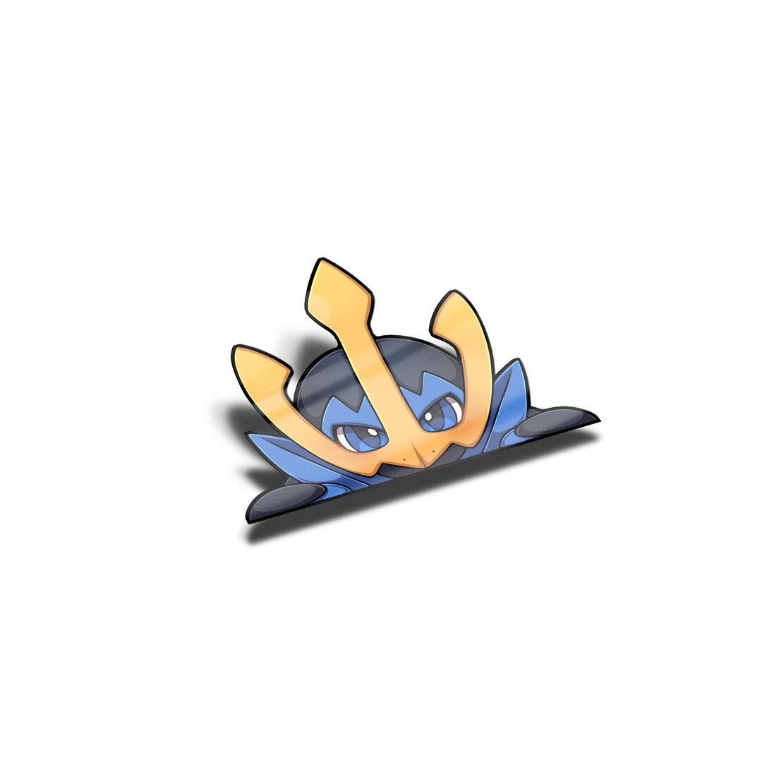 Laminated Pokemon Peeker Sticker, UV Resistant, Water Proof - Etsy