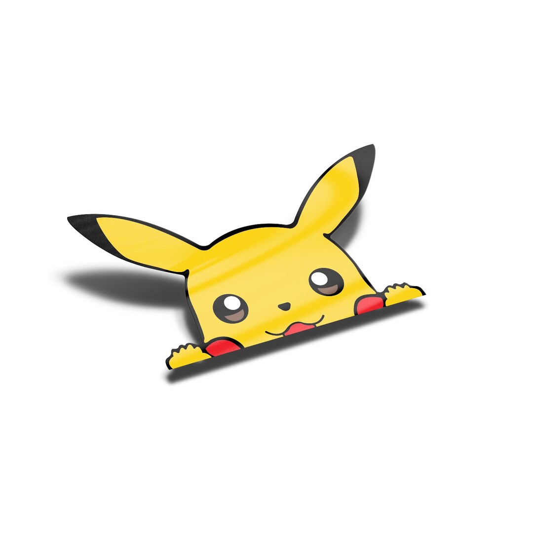 Laminated Pokemon Peeker Sticker, UV Resistant, Water Proof - Etsy