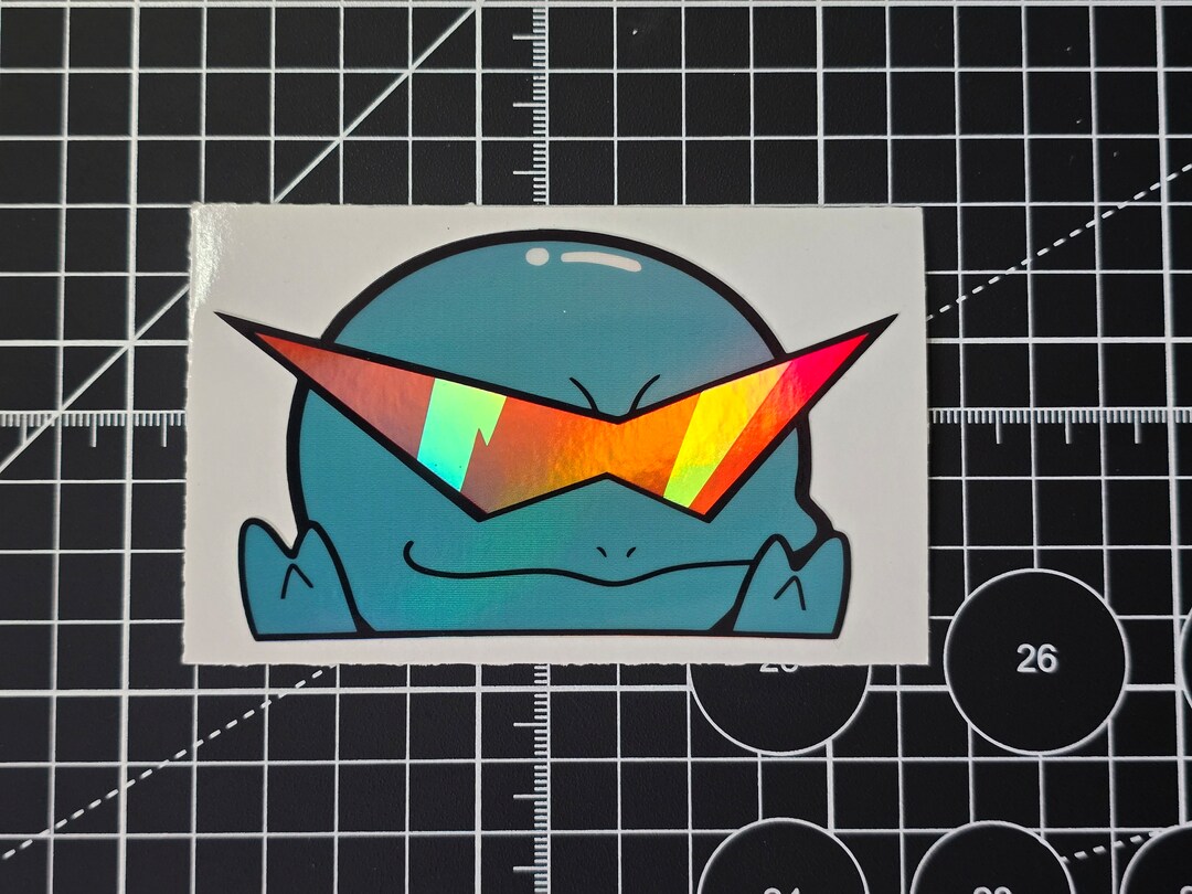 Spot Holographic Pokemon Characters Peeker Laminated Vinyl - Etsy