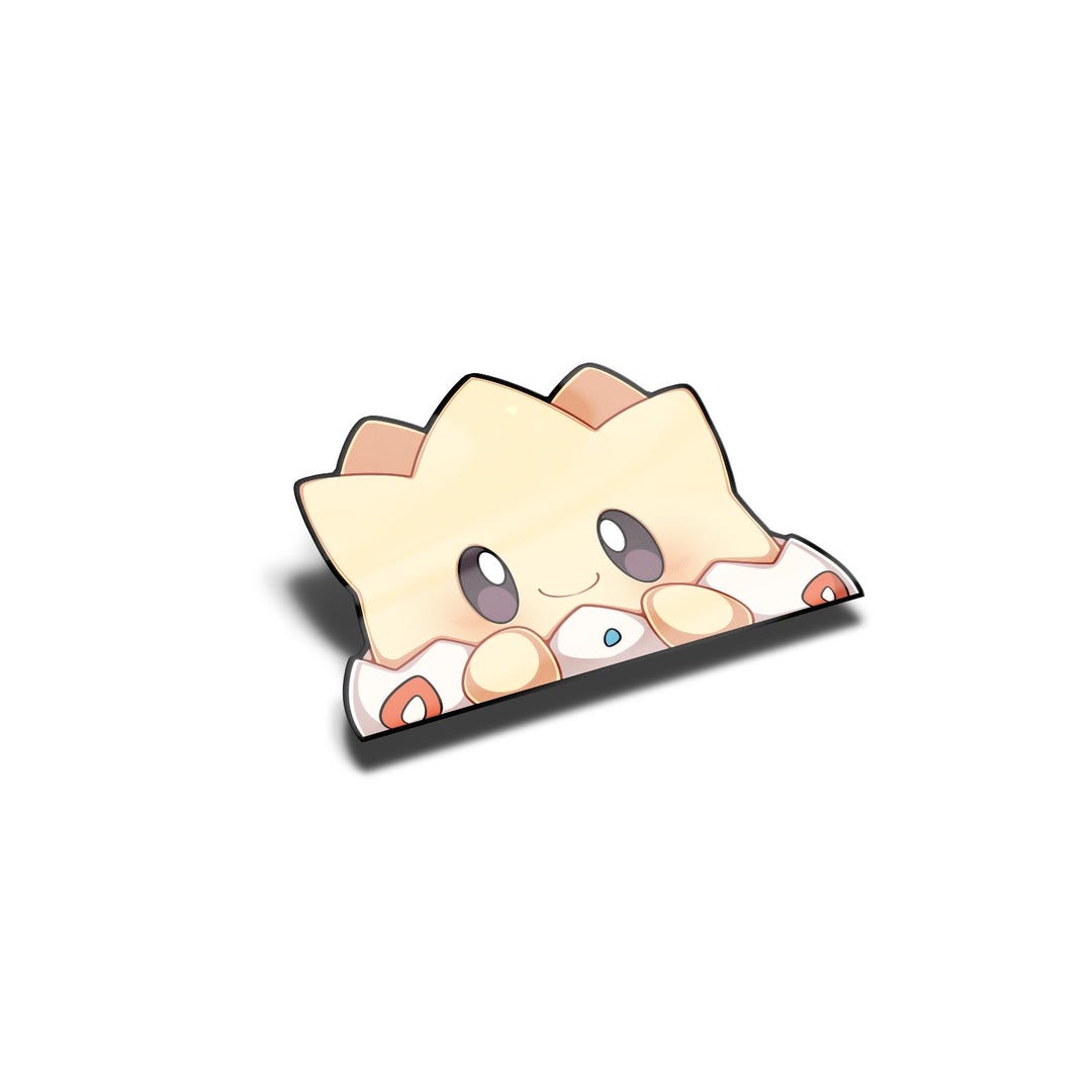 Laminated Pokemon Peeker Sticker, UV Resistant, Water Proof - Etsy