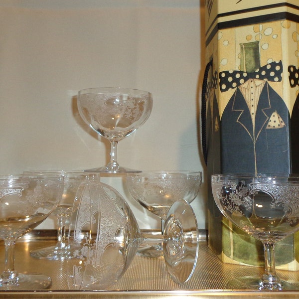1920s Champagne Glasses - Etsy