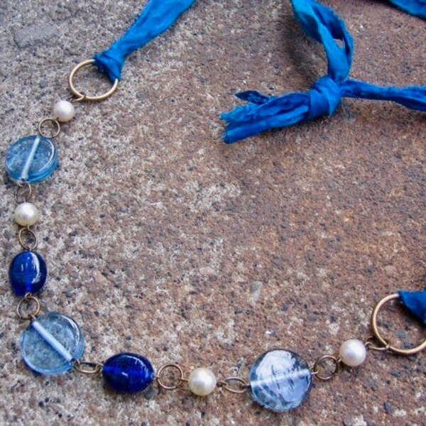 Sari Ribbon Necklace - Etsy