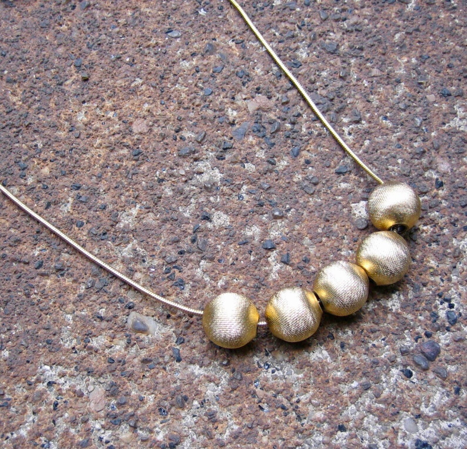 Eco-friendly Slide Bead Statement Necklace Perpetual Motion Recycled ...