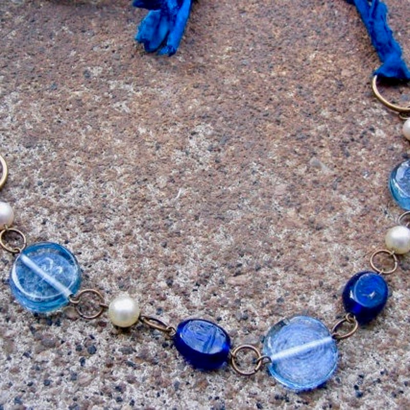 Sari Ribbon Necklace - Etsy