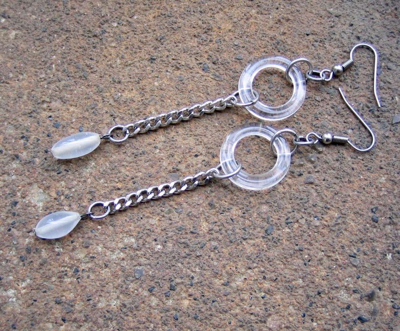 Eco-friendly Dangle Earrings for Pierced Ears Clear as Day - Etsy
