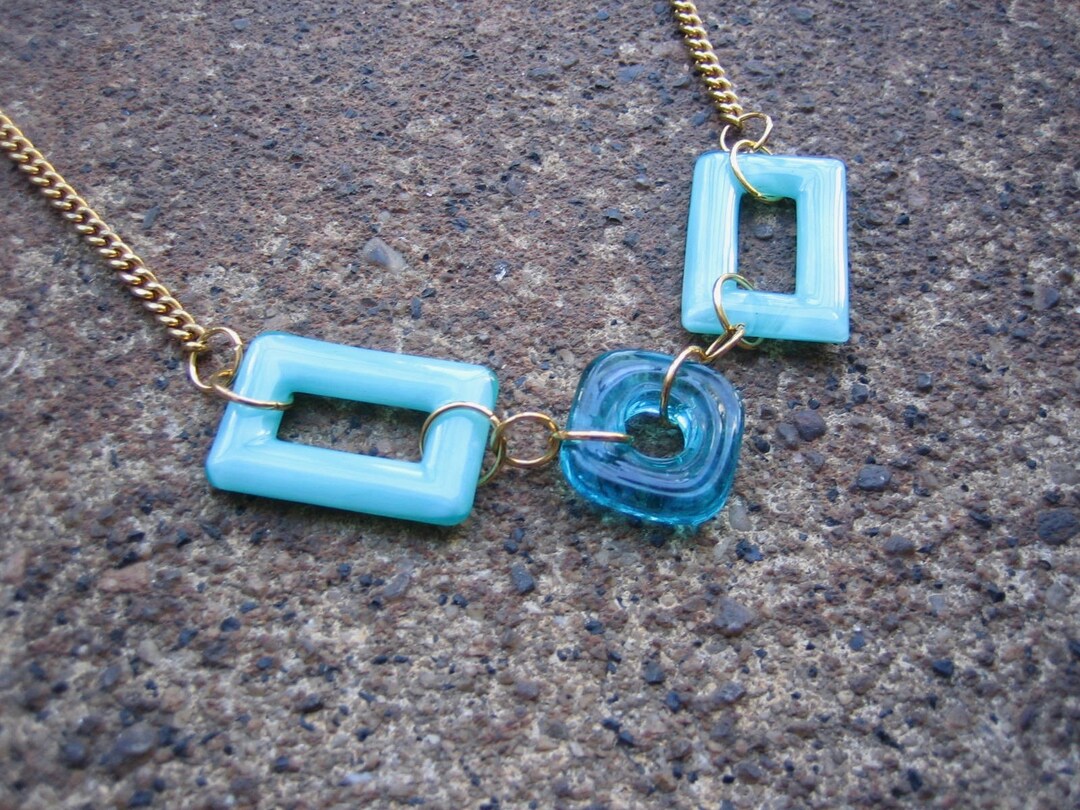 Eco-friendly Unique Necklace Shape Shifting Recycled Vintage Chain With ...