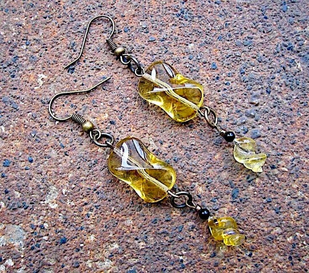 Eco-friendly Boho Style Dangle Earrings - Amazing Grace - Handmade ...