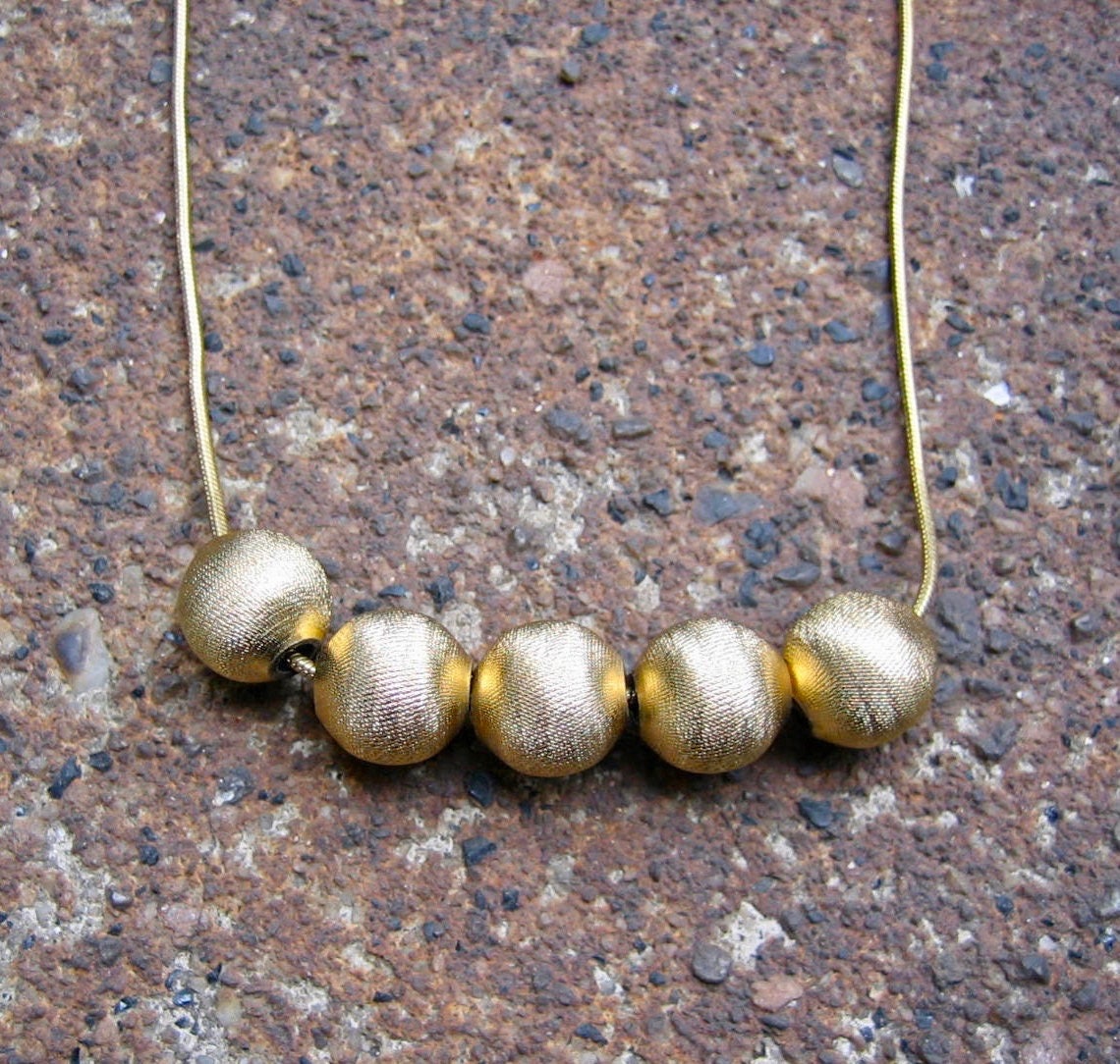 Eco-friendly Slide Bead Statement Necklace Perpetual Motion Recycled ...