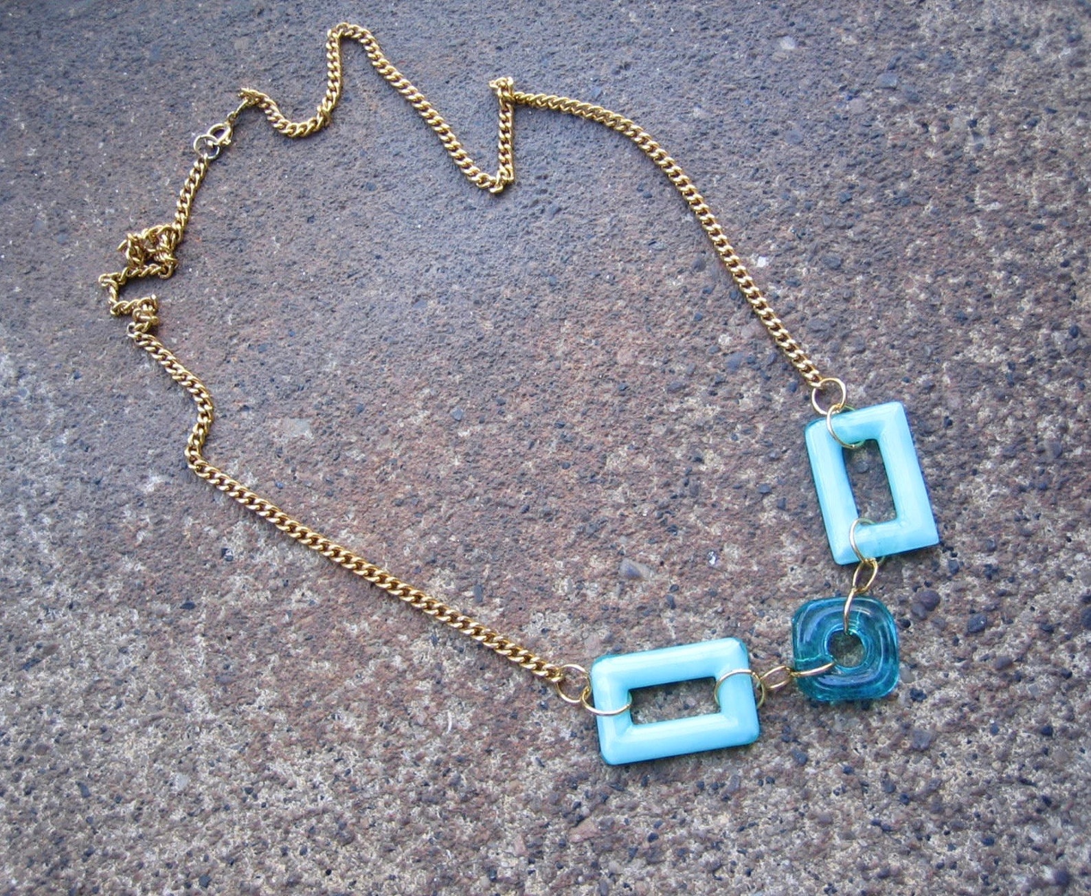 Eco-friendly Unique Necklace Shape Shifting Recycled Vintage Chain With ...