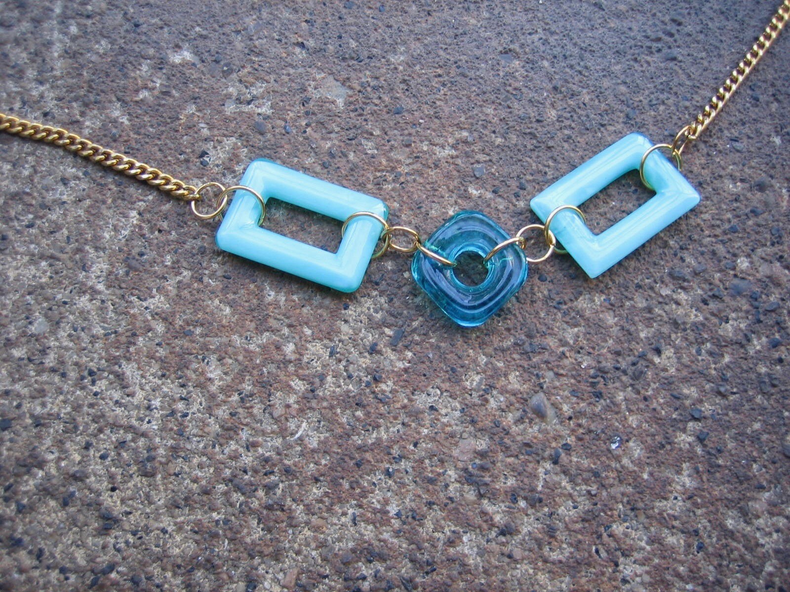 Eco-friendly Unique Necklace Shape Shifting Recycled Vintage Chain With ...