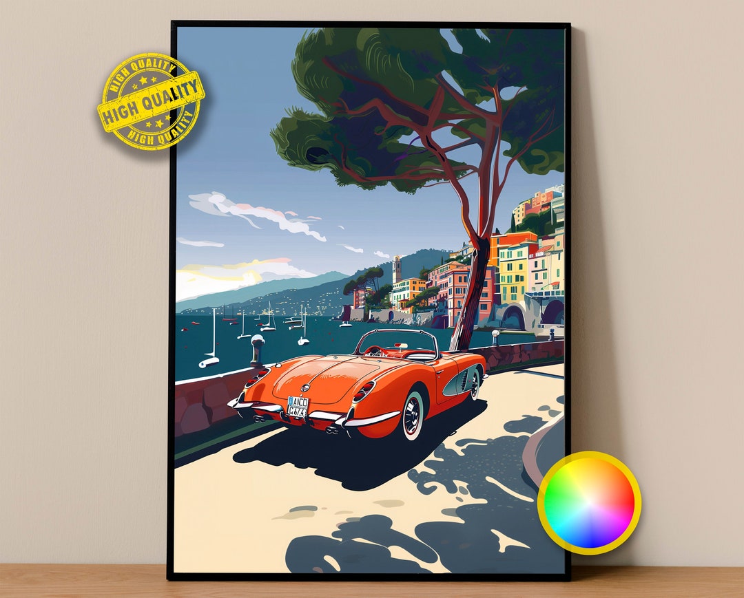 Chevrolet Poster Corvette C1 Poster 9320.1 Chevrolet Wall Decor ...