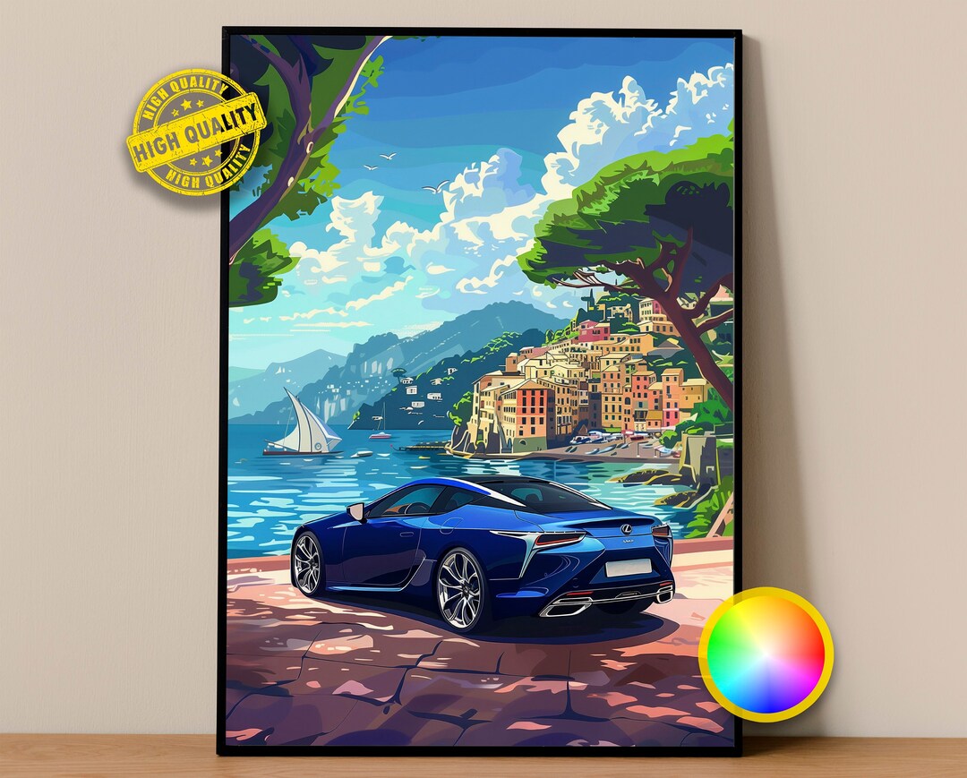 Lexus Poster LC500 Poster 9260.0 JDM Wall Decor JDM Art Lexus ...