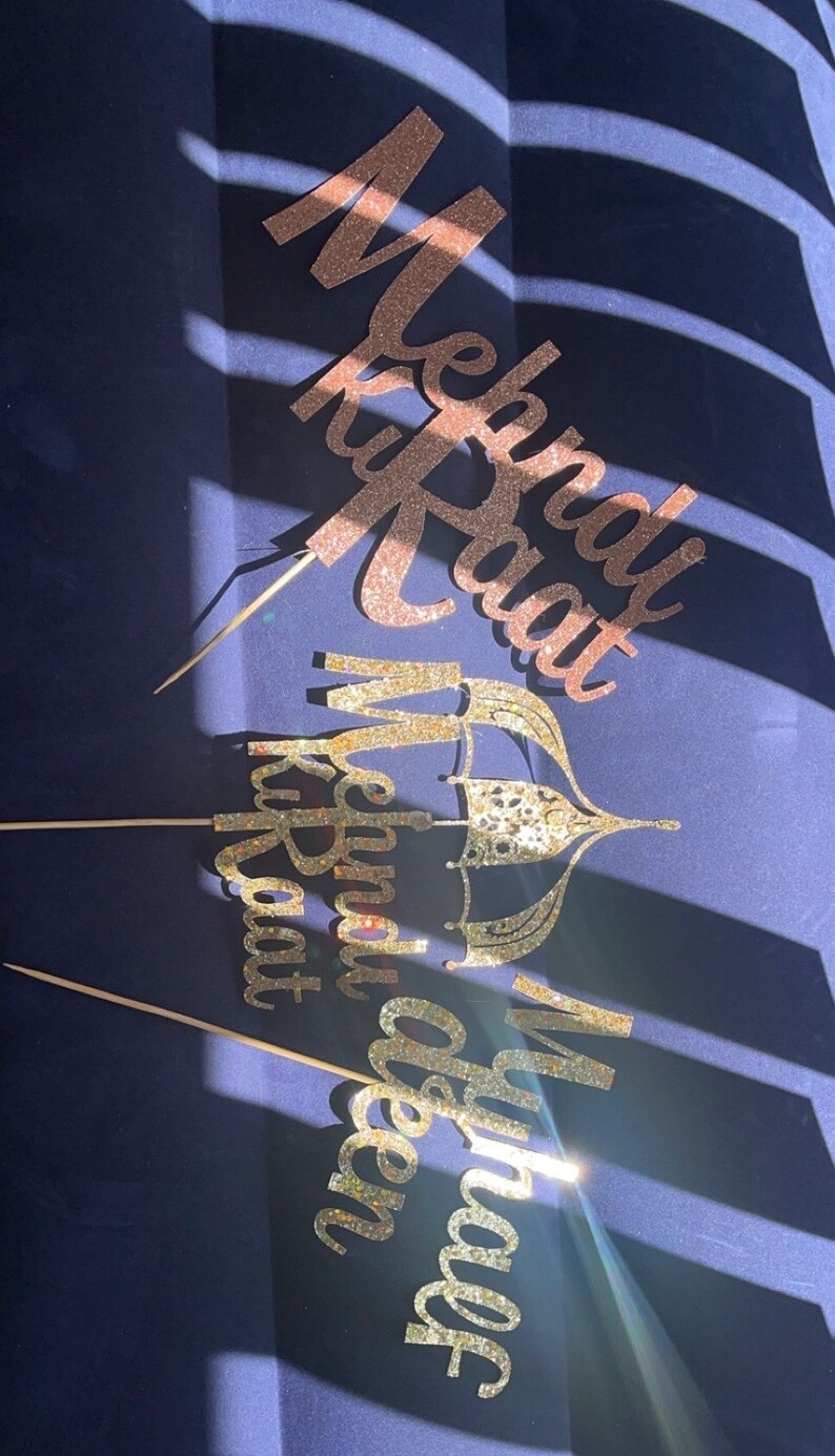 Nikha and Mehndi Cake Toppers - Etsy