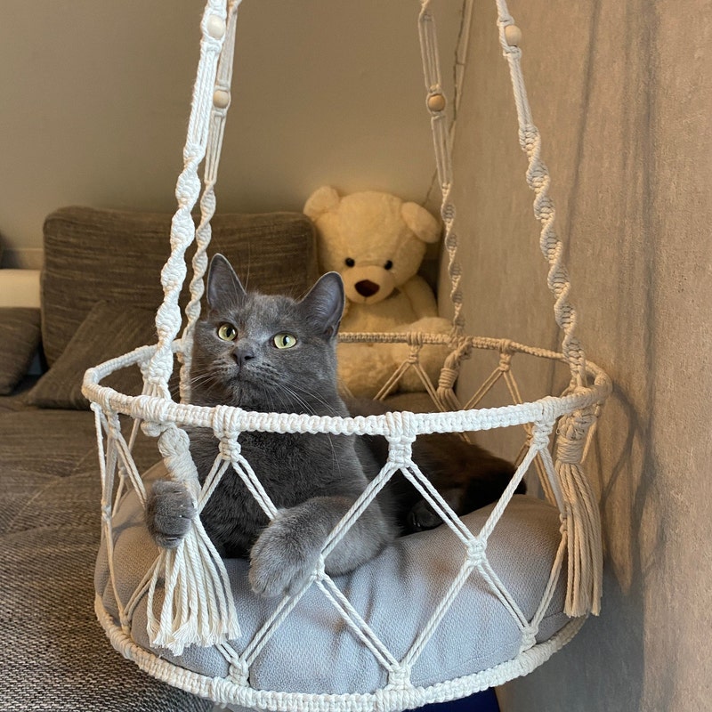 Hanging Macrame for Cats - Etsy