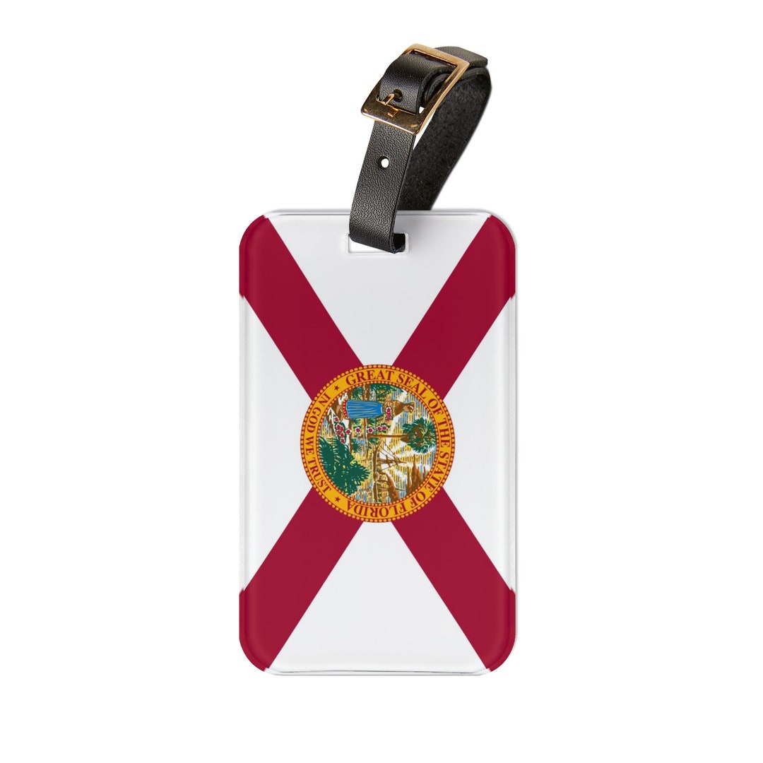 State of Florida Luggage Tags Bag, Florida Souvenirs, Travel Gift ...