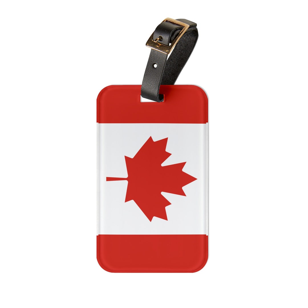 Canada Flag Luggage Tag, Acrylic, 2.4 Inch 4 Inch - Etsy