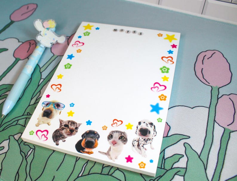 2000's Dog and Friends Notepad - Etsy