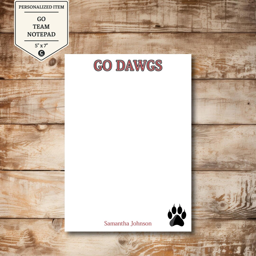 Personalized Team Spirit Notepad – Custom Sports Stationery for Coaches ...