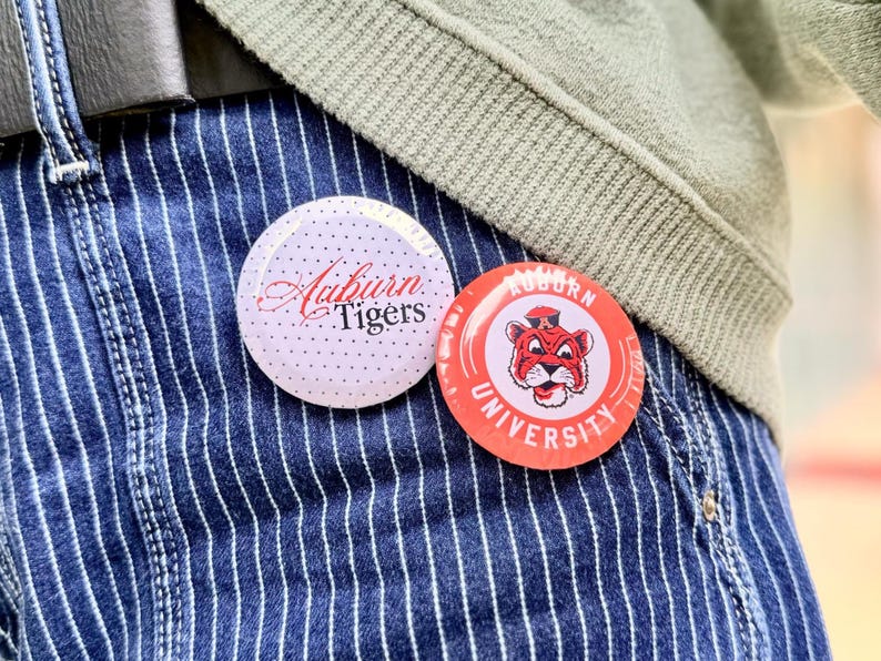 College Football Game Day Buttons | Sorority Style Tailgate Pins | 6 ...