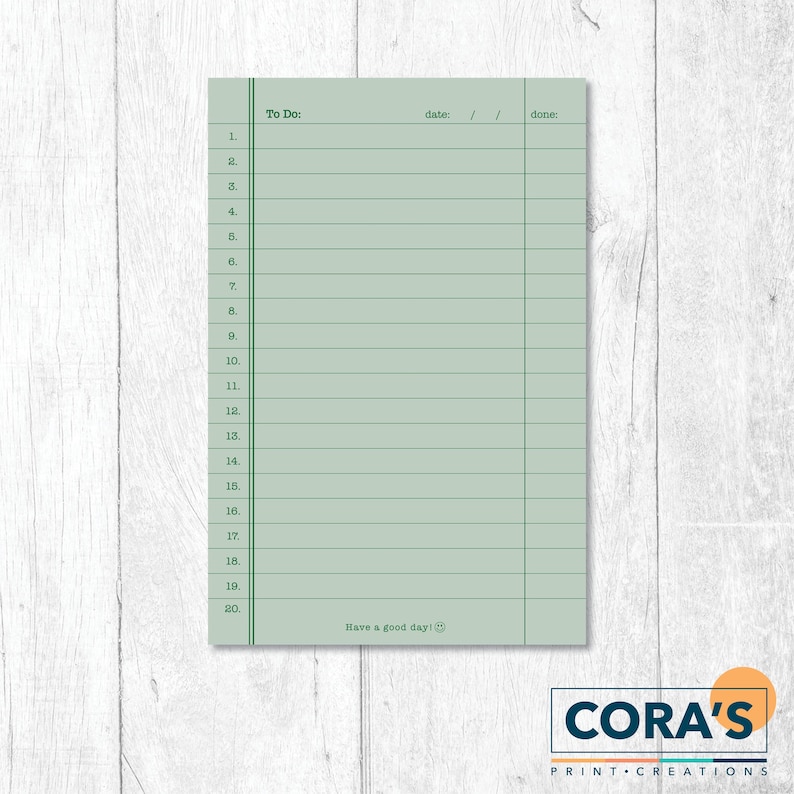 Vintage Library Card Notepads: 4x6 - Etsy