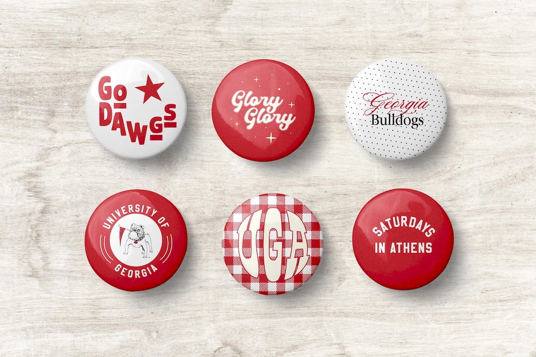 College Football Game Day Buttons | Sorority Style Tailgate Pins - Etsy