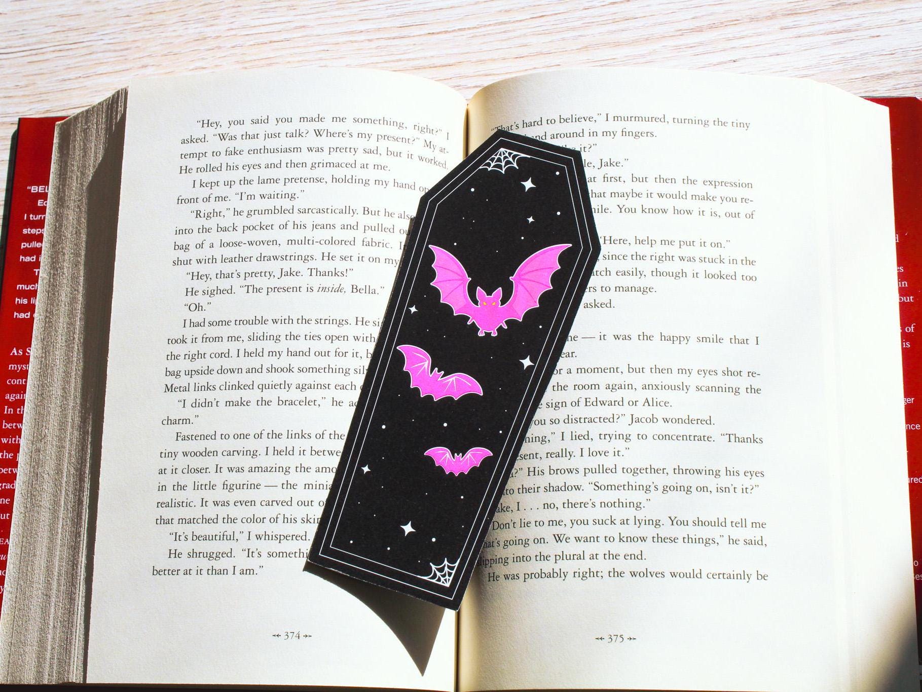 Cute Coffin Gothic Bookmarks- Bats, Evil Kitty, MCR - Etsy