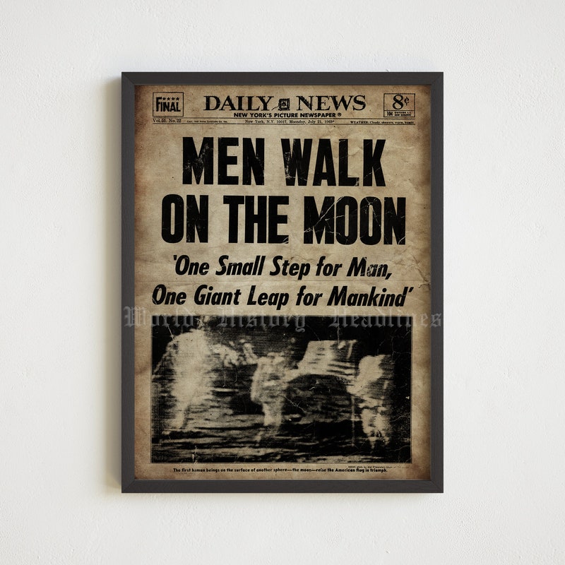 Space Newspaper Poster - Etsy