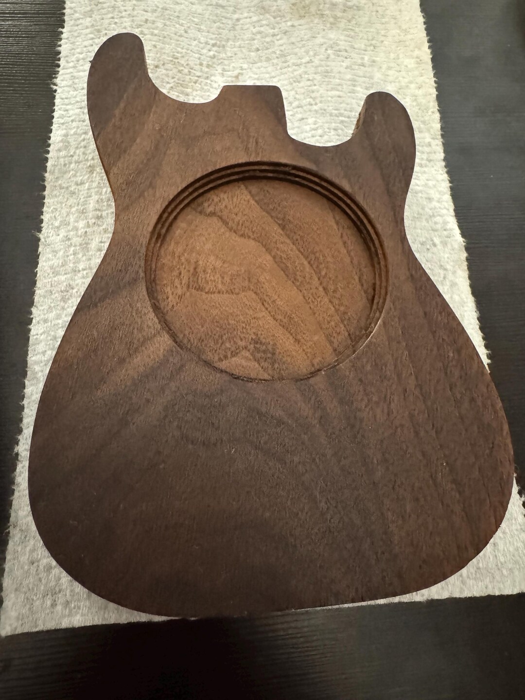 Walnut Stratocaster Strat Candle Holder/ Coaster Holder - Etsy