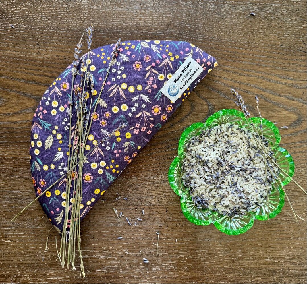 MOON Pillow-weighted Plush Eye Pillow-aromatherapy Eye Pillow-hot Cold ...