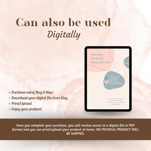 Setting Healthy Boundaries | Boundaries Workbook | Self-care Guide ...