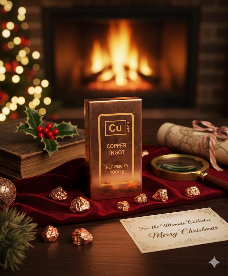 1kg / 2.2lb Copper Ingot - Pure Bullion Metal for Collectors, Crafts ...