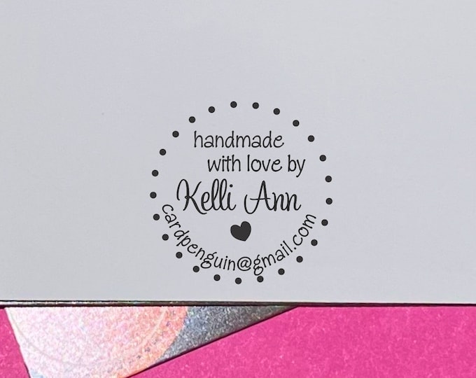 Custom Handmade by Rubber Stamp Personalized Created by Signature Logo ...