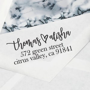 Return Address Stamp Rubber Stamp Custom Stamp Personalized - Etsy