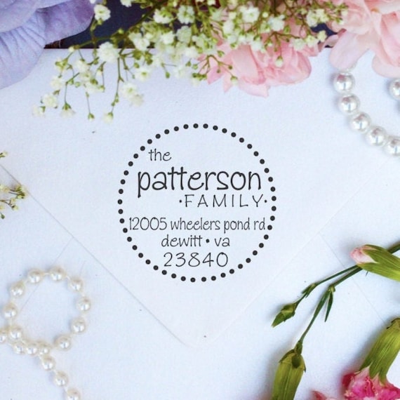 Return Address Stamp Custom Personalized Stamper Rubber - Etsy